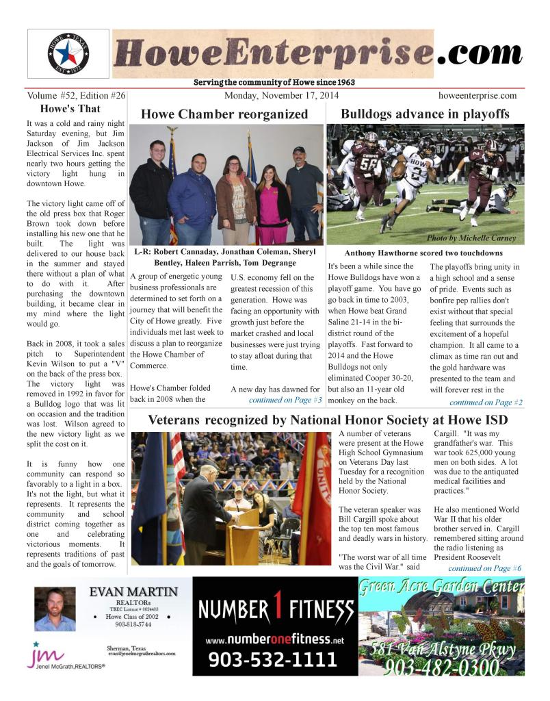 Howe vs. Cooper, 2014 | The Howe Enterprise