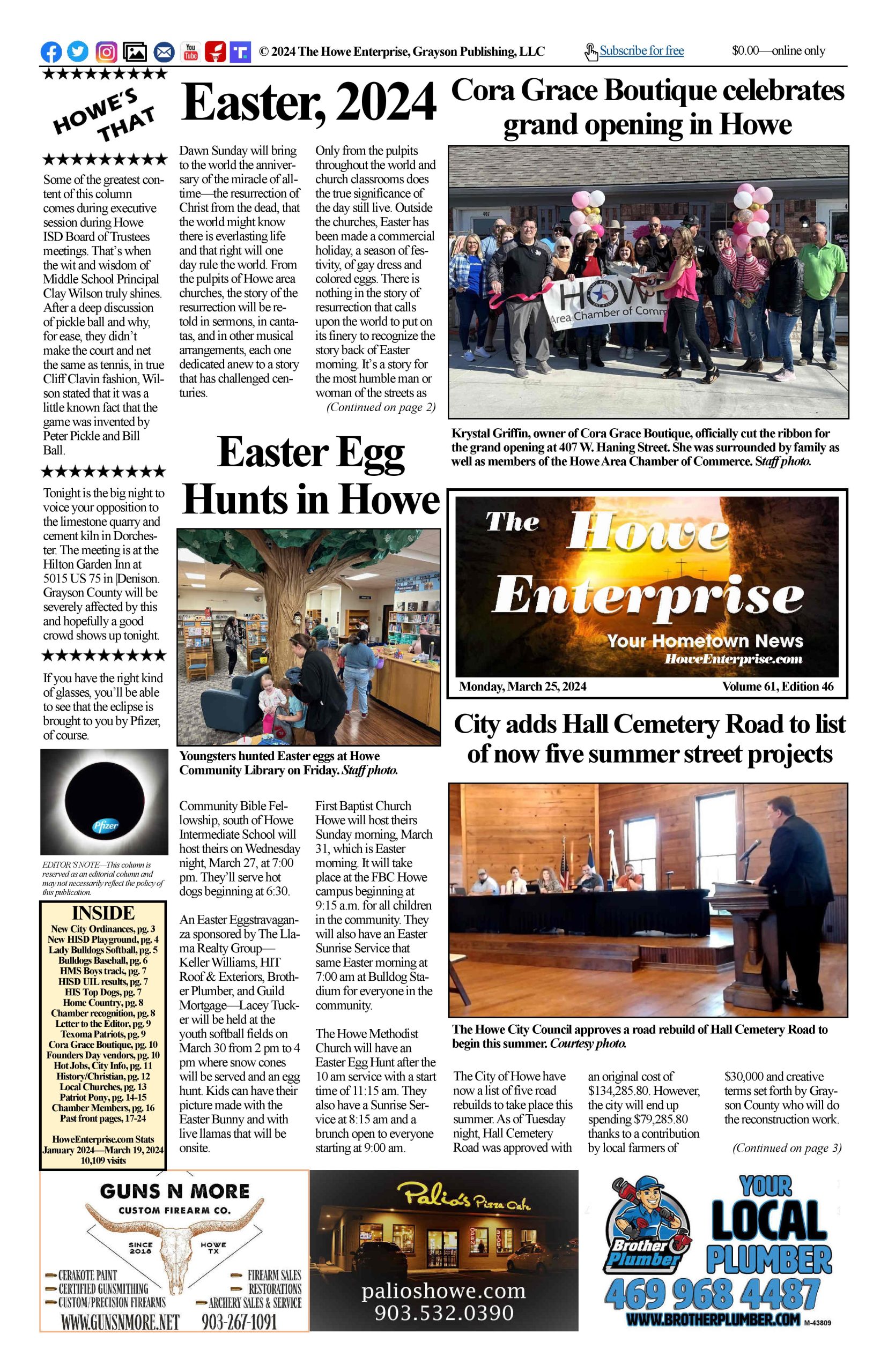 61.46 Howe Enterprise March 25, 2024 - The Howe Enterprise